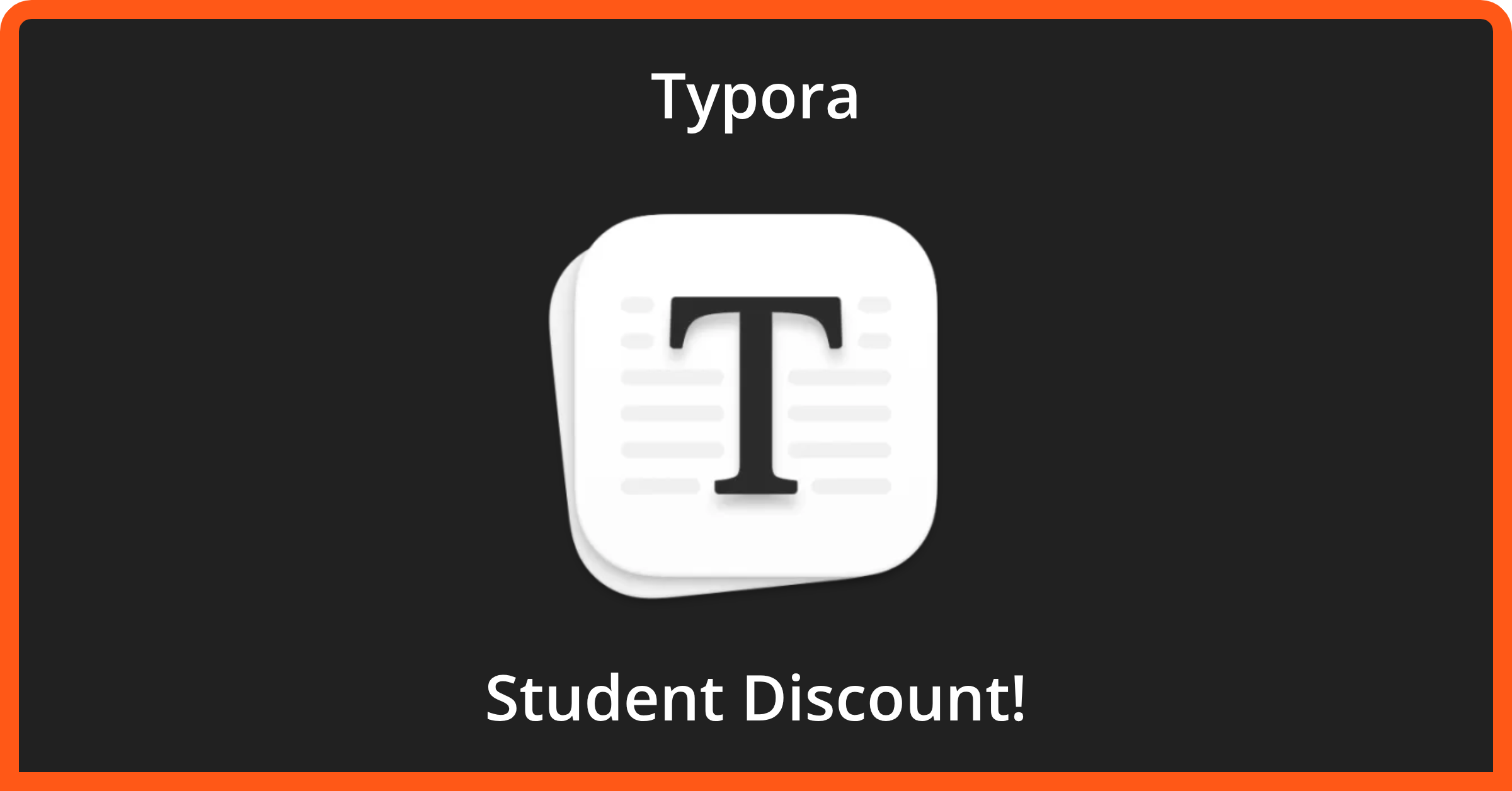 15% Off | Typora Student Discount | November 2025